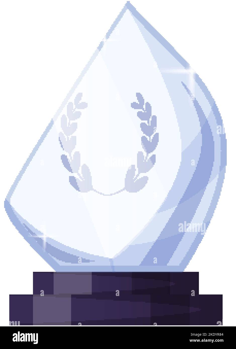 Blank glass trophy mockup hi-res stock photography and images - Alamy