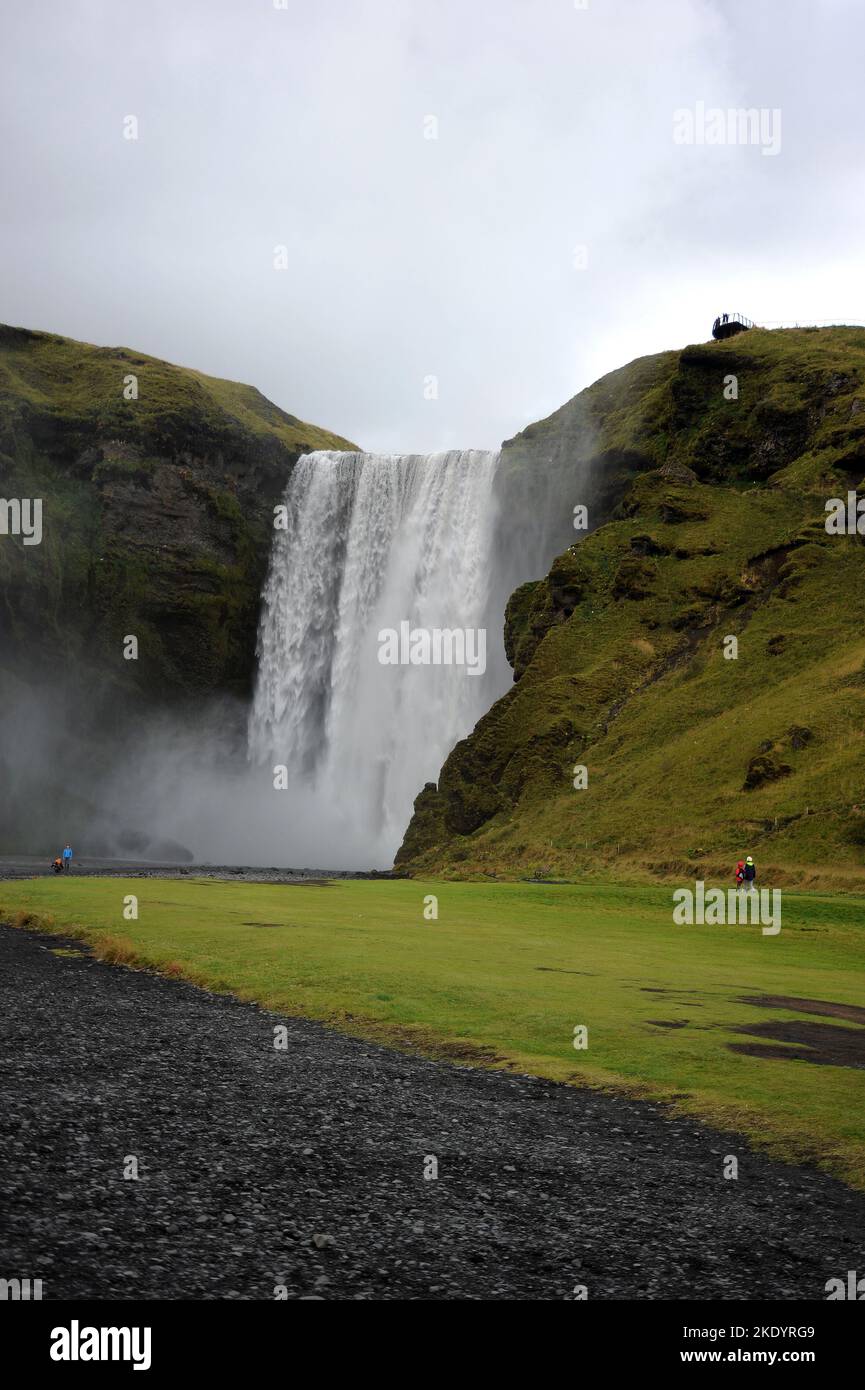 Skogafoss tourism hi-res stock photography and images - Alamy
