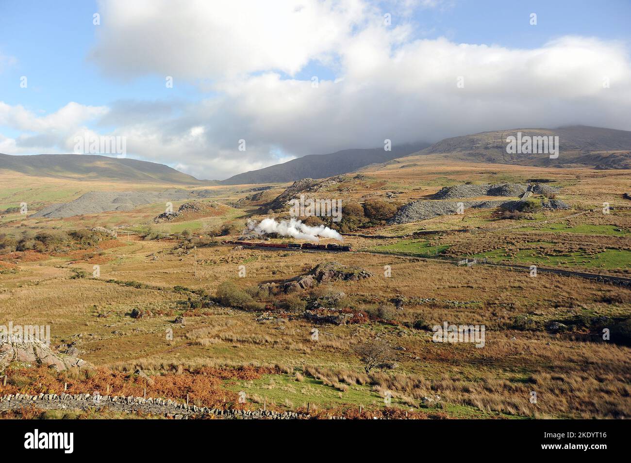 "87" and "138" double heading at Ffridd Isaf Stock Photo - Alamy