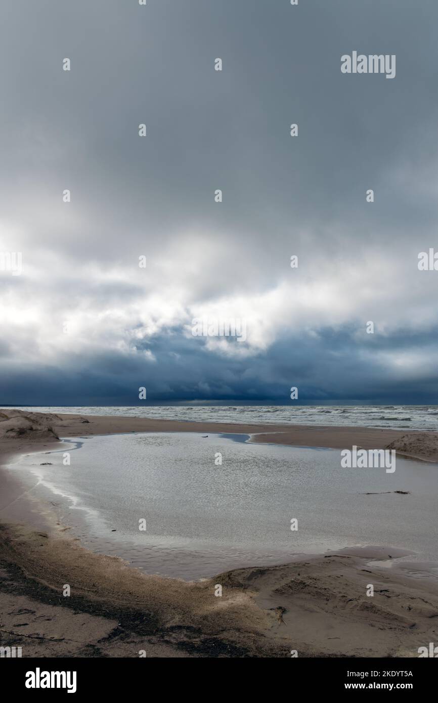 Stormy Baltic sea, Liepaja, Latvia Stock Photo - Alamy