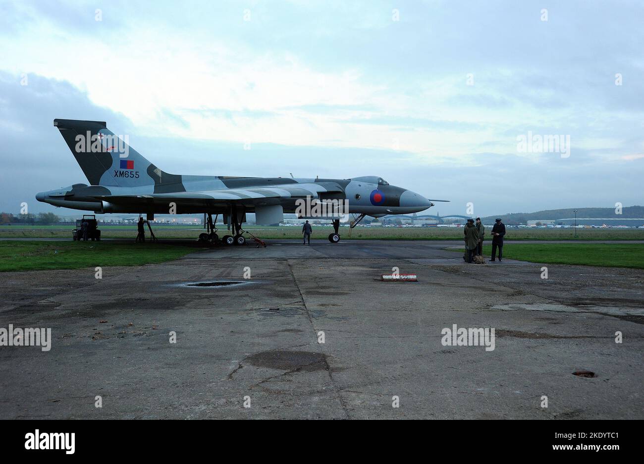 Re-enactors with XM655 at Wellesbourne Stock Photo - Alamy