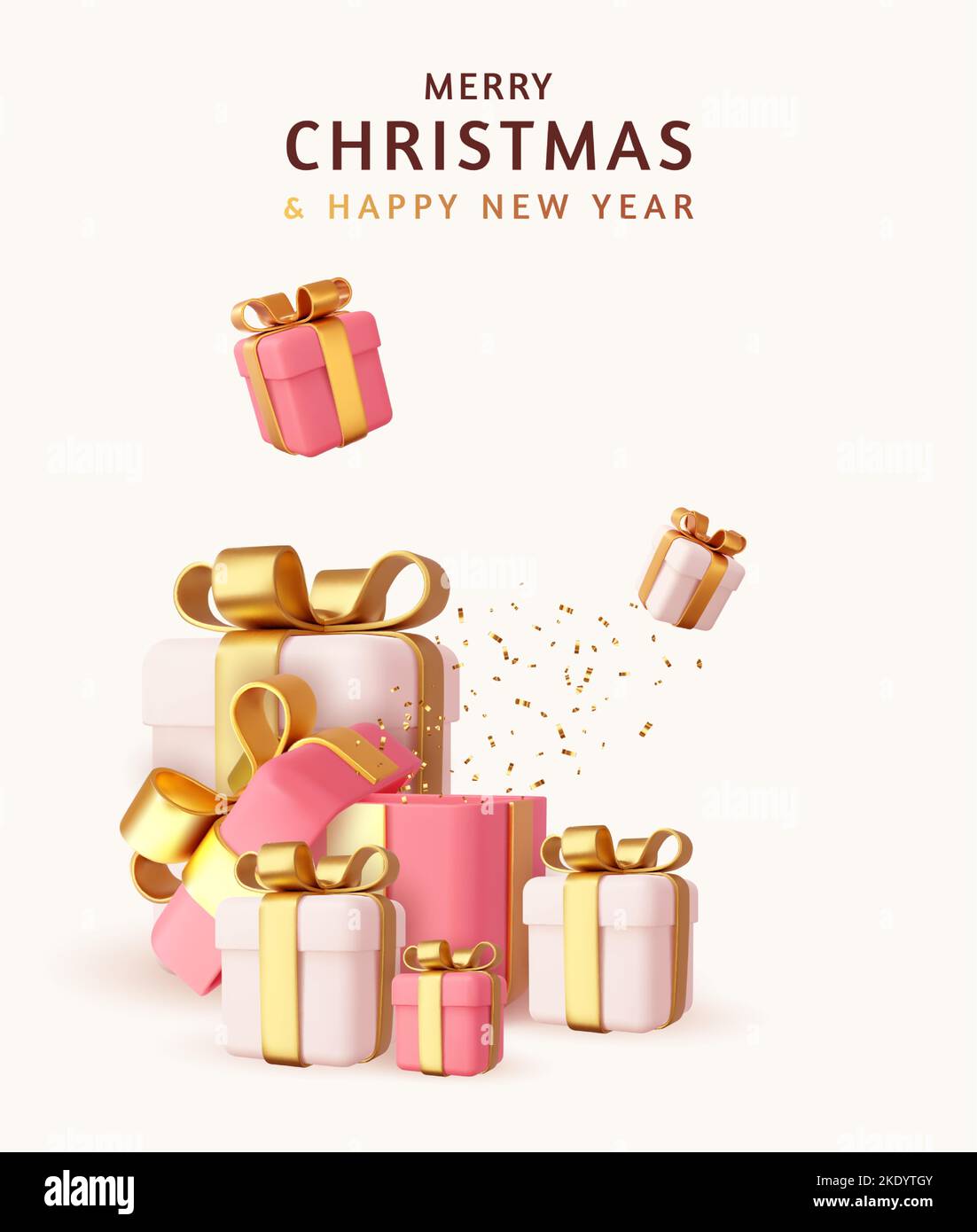 3d gifts boxes. Open gift box Stock Vector Image & Art - Alamy