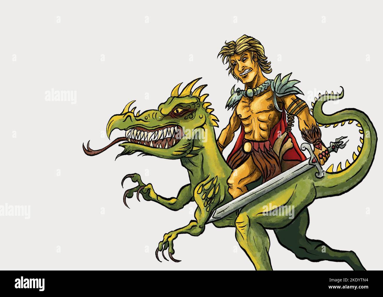 beast rider illustration Stock Photo - Alamy