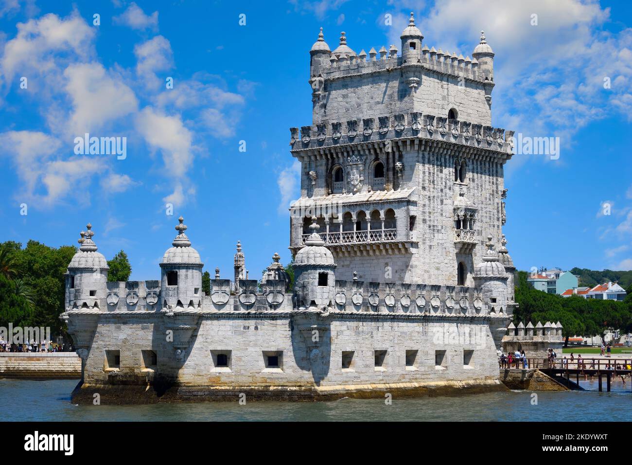 View from torre de belem hi-res stock photography and images - Alamy