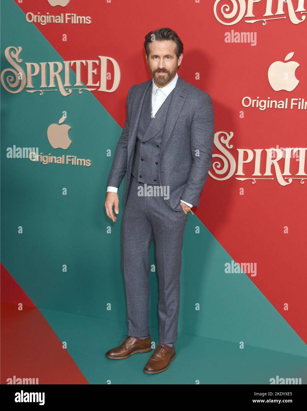07 November 2022 - New York, New York - Ryan Reynolds at the Apple ...