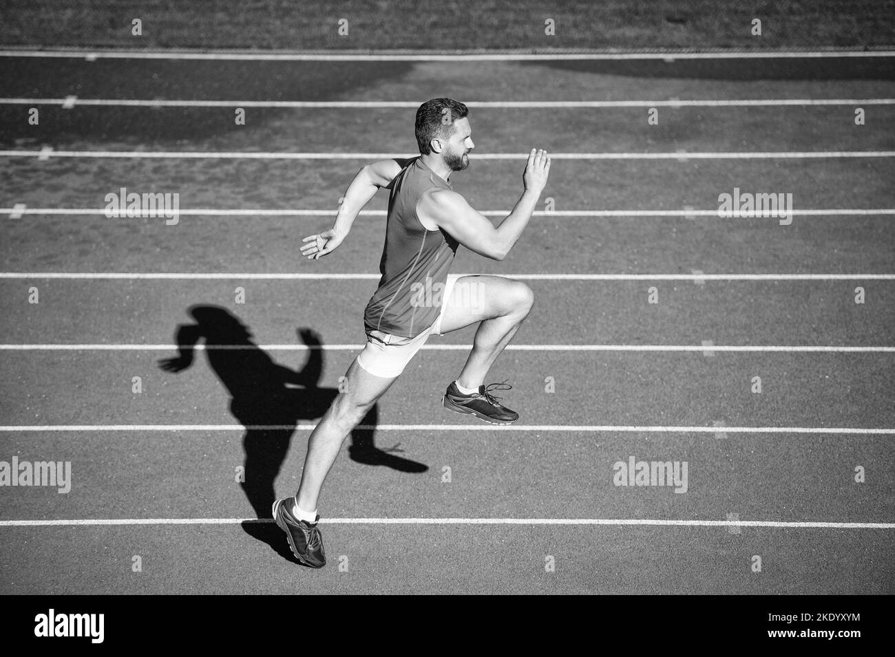 challenge and competition. marathon speed. sprinter. energetic man on ...