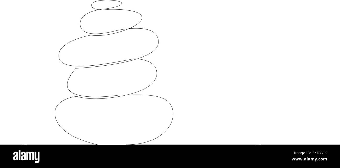 Rock stacked rocks garden Stock Vector Images - Alamy