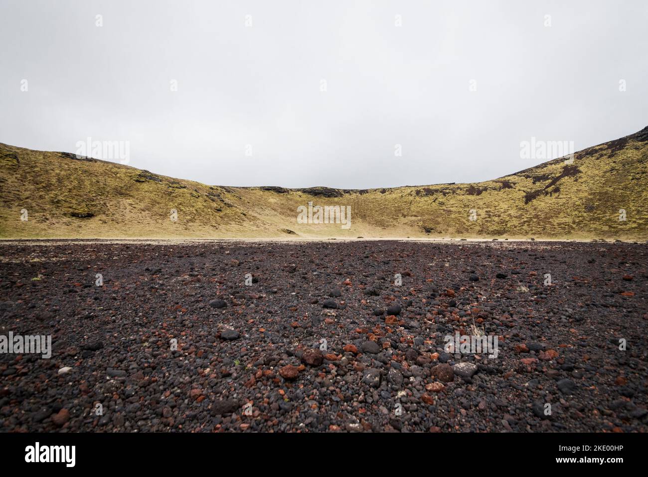 A scenic view of a geyser landscape in Reykjavik, Iceland Stock Photo ...