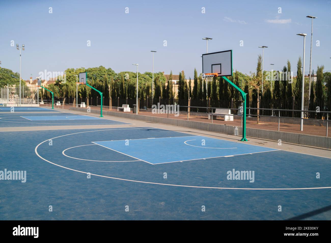 A beautiful view of an empty playground on a sunny morning Stock Photo ...