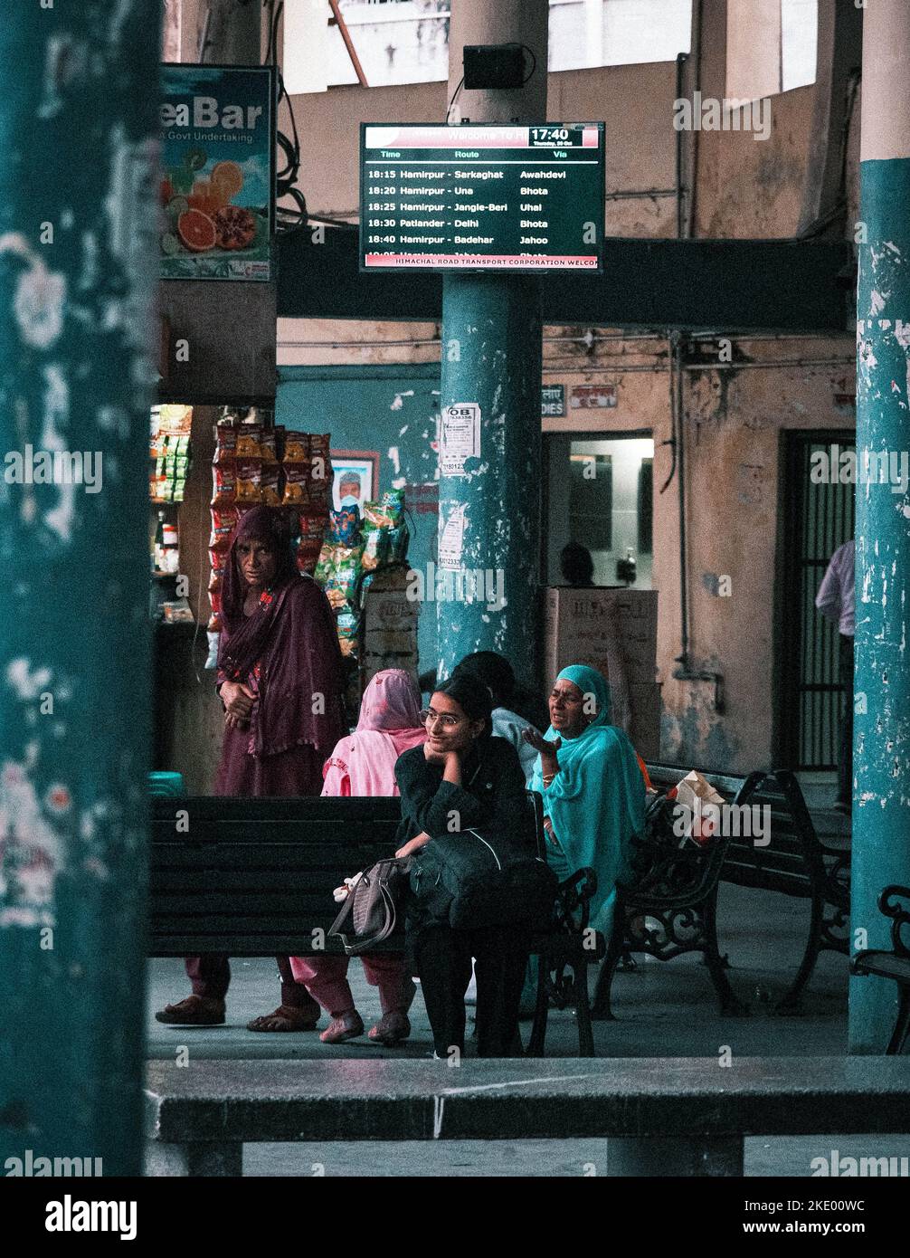 A vertical shot of people in the busy streets of Delhi Stock Photo - Alamy