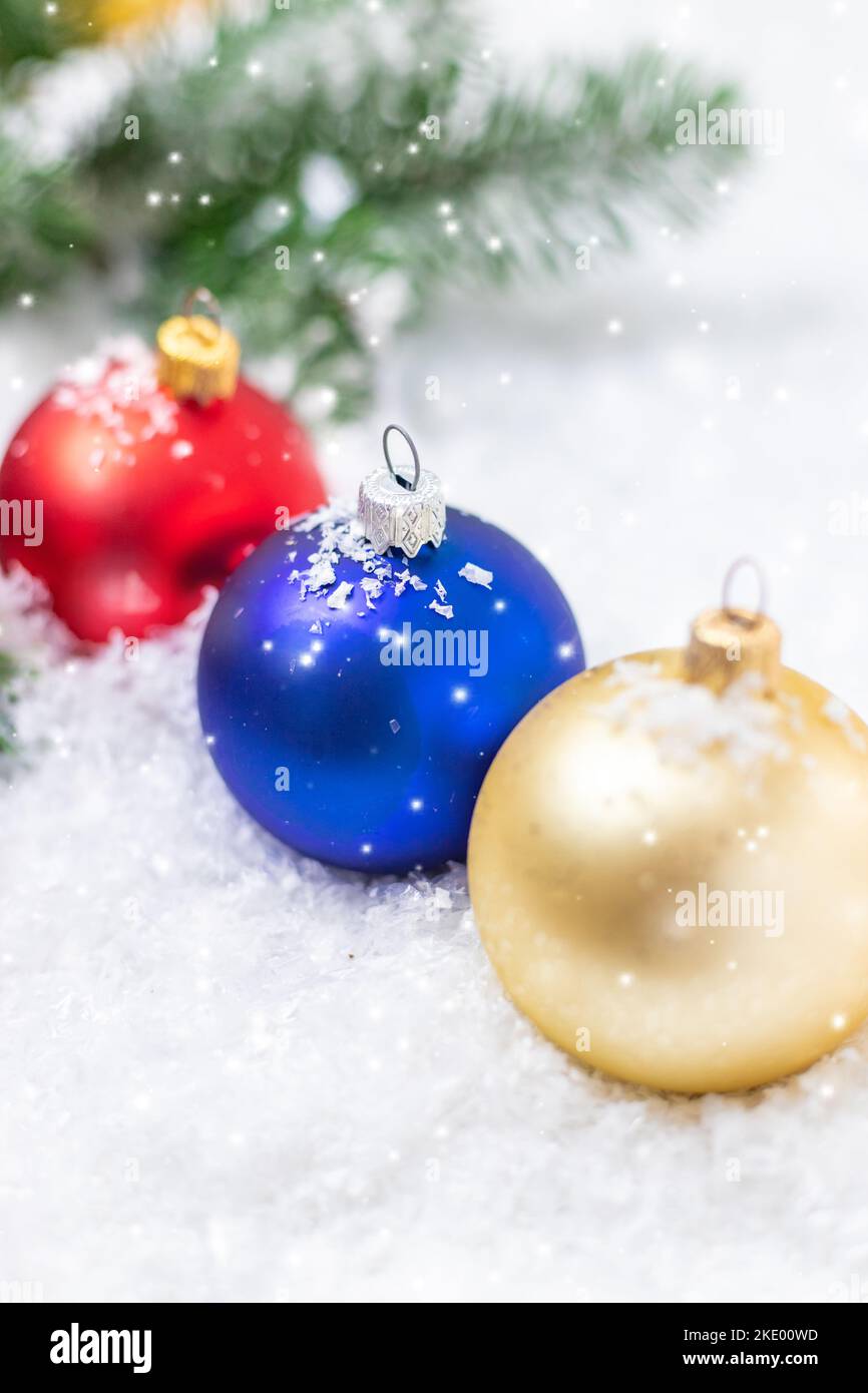 Merry Christmas and Happy New Year, Holidays greeting card background ...