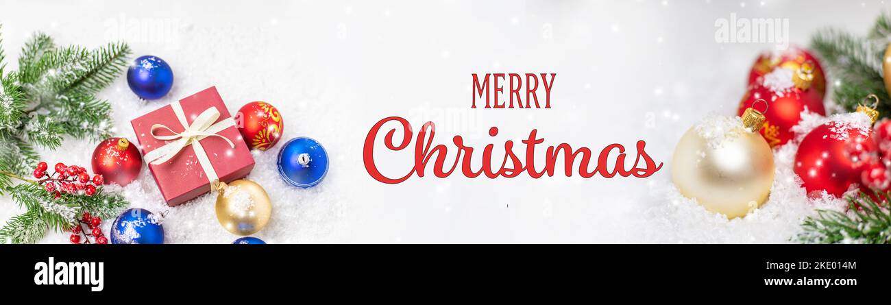Merry Christmas and Happy New Year, Holidays greeting card background ...