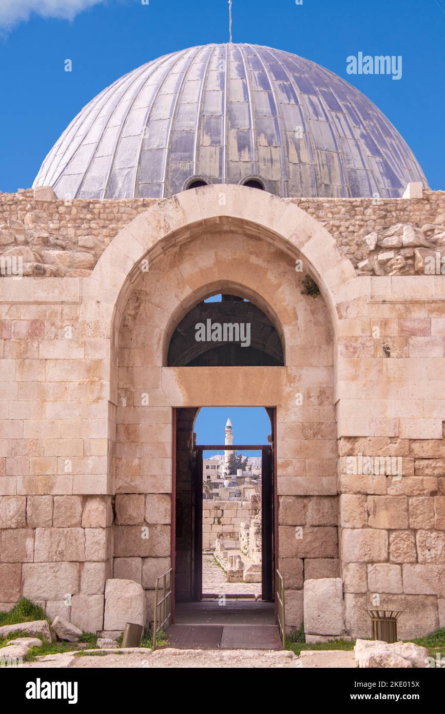 Entrance Umayyad Palace Citadel Amman Jordan Stock Photo - Alamy