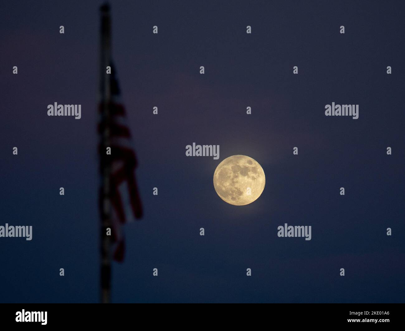 Moon pole full moon rises hi-res stock photography and images - Alamy