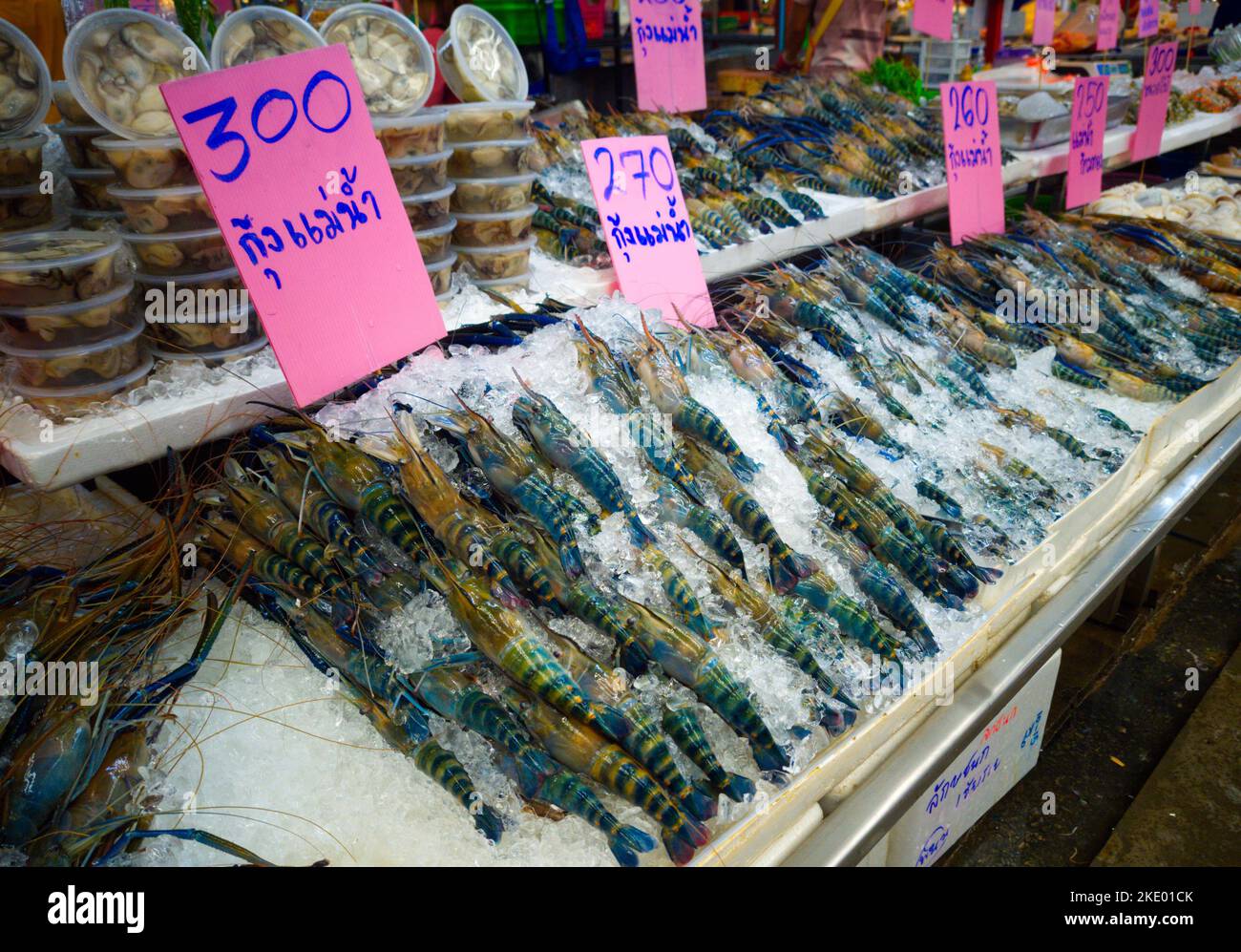 Thailand market city shrimp prawn hi-res stock photography and images - Alamy