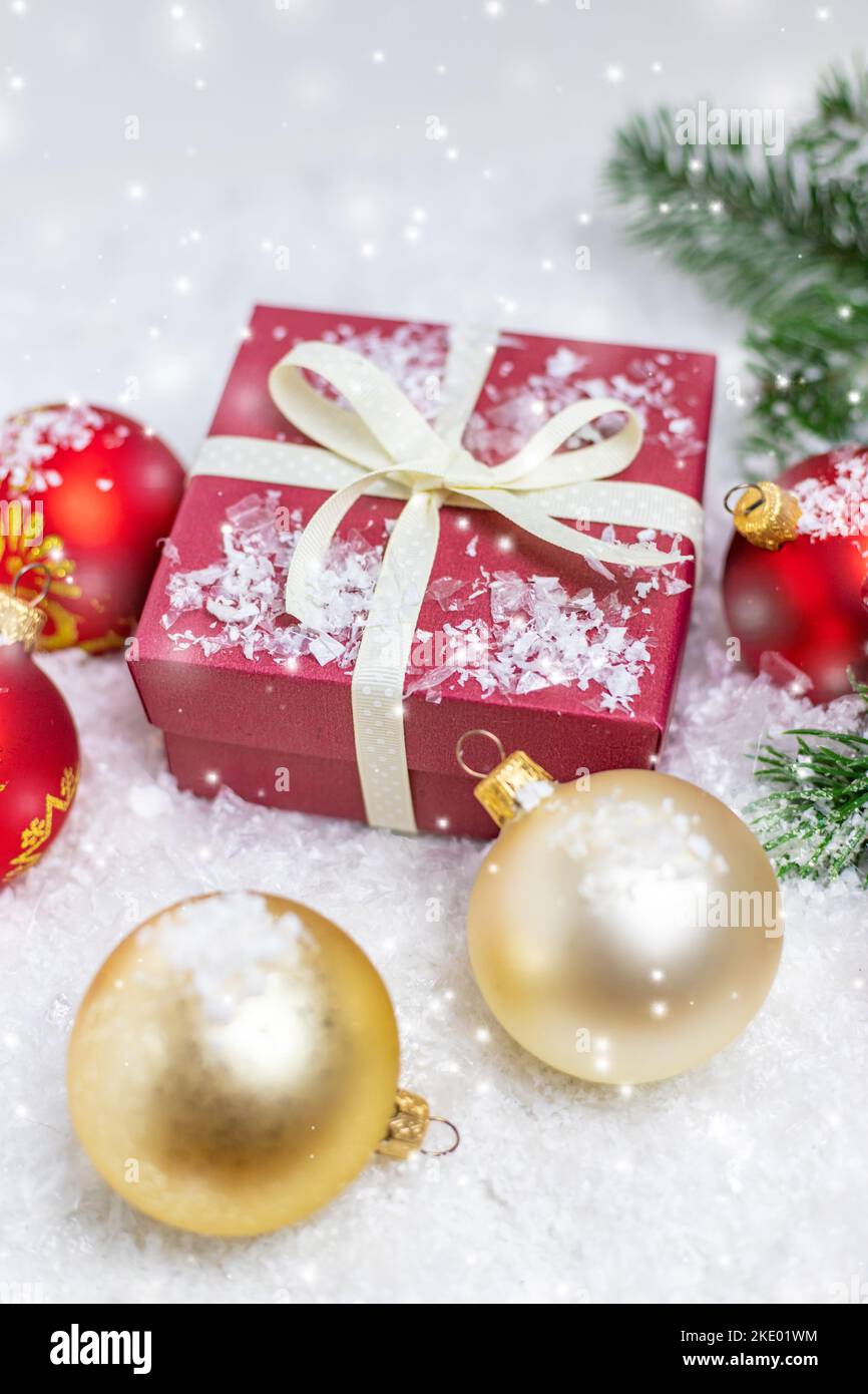 Merry Christmas and Happy New Year, Holidays greeting card background ...