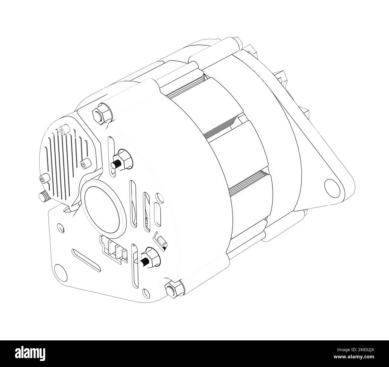 Car alternator Black and White Stock Photos & Images - Alamy