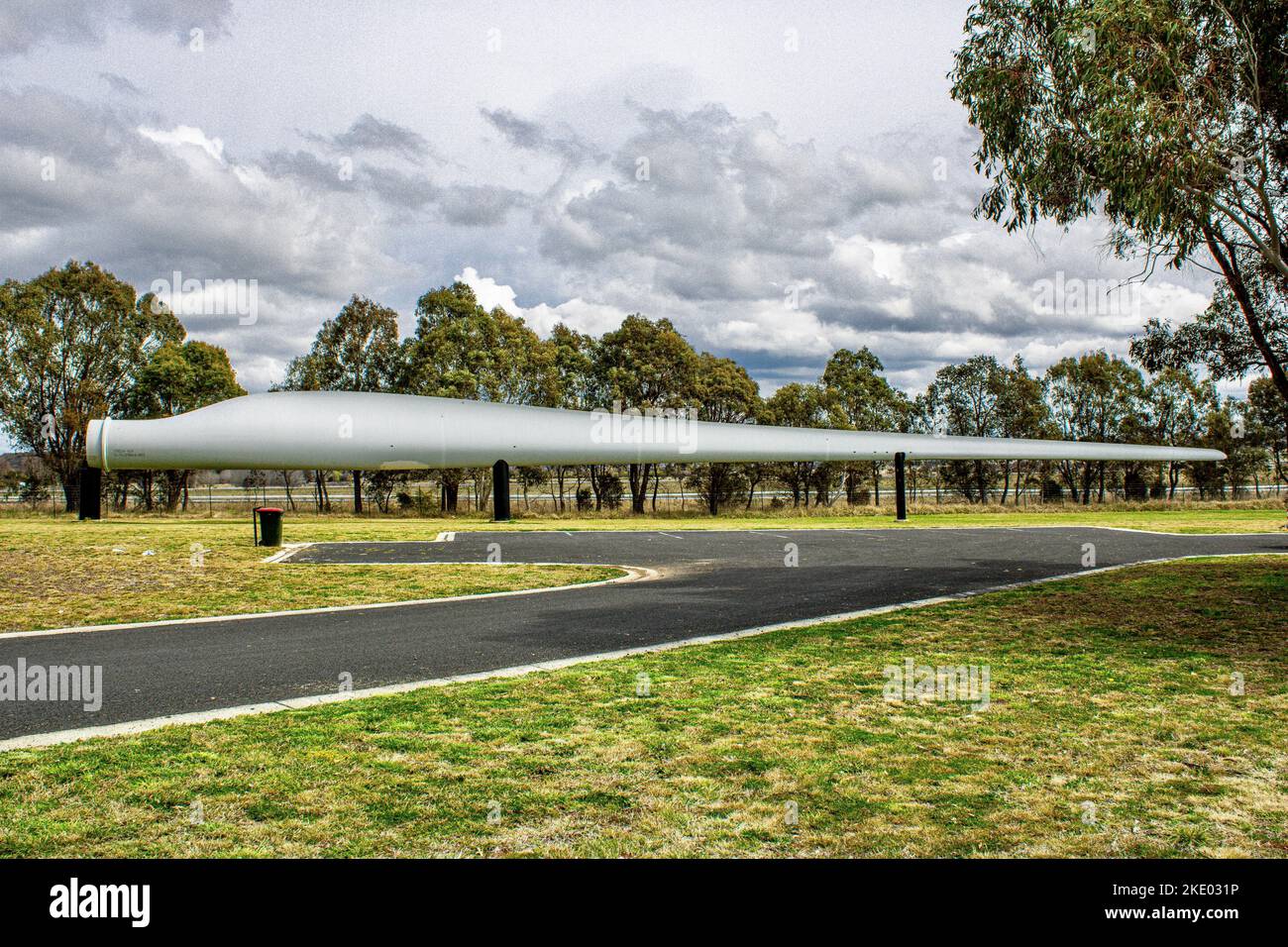 A beautiful shot of wind turbine blade display in Glen Innes in ...
