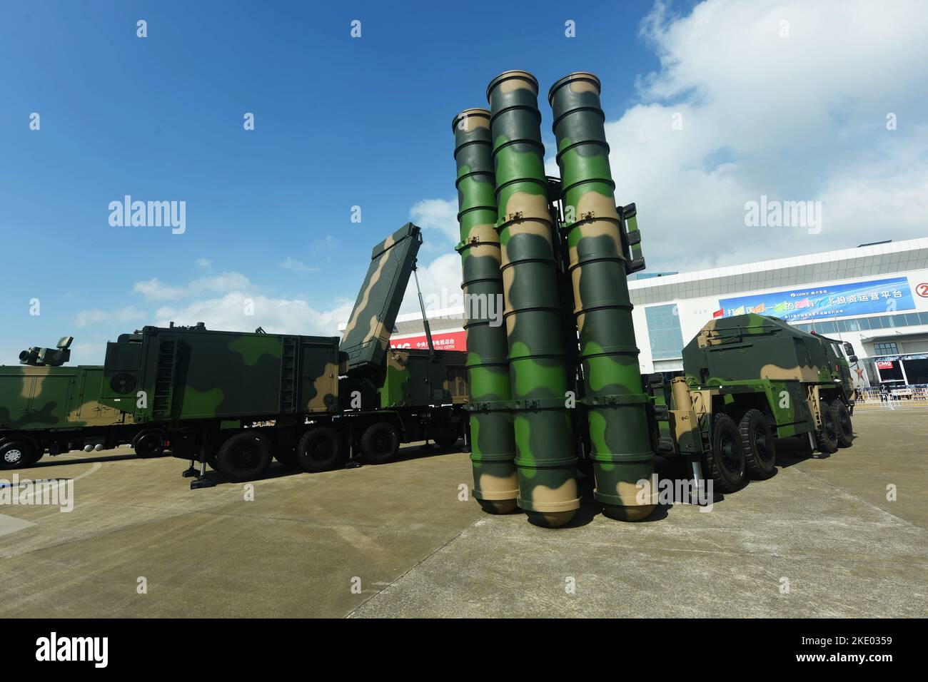 ZHUHAI, CHINA - NOVEMBER 9, 2022 - The HQ-9 system, a long-range air ...