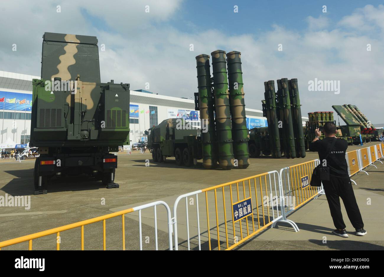 ZHUHAI, CHINA - NOVEMBER 9, 2022 - The HQ-9 system, a long-range air defense missile in service ...