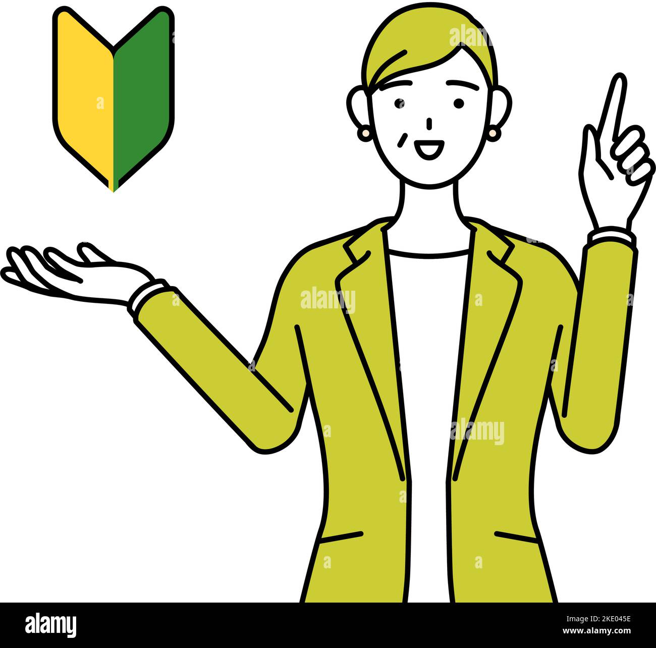 Business woman beginner Stock Vector Images - Alamy