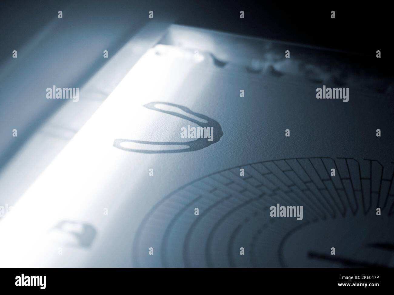 Printing models on 3D printer close-up. High-speed precision printing ...