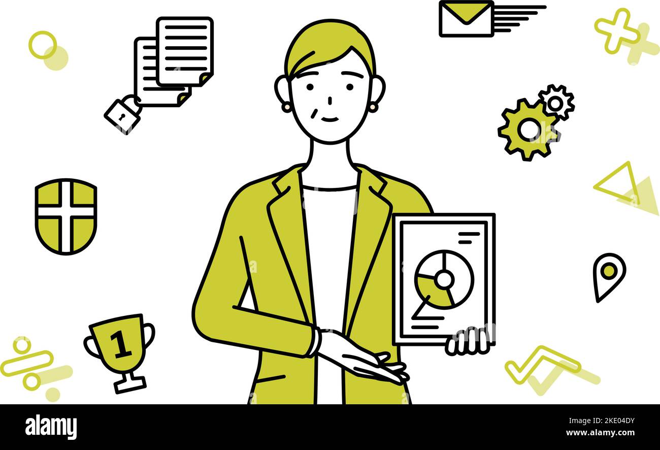 Image of digital transformation,simple line drawing illustration of a ...