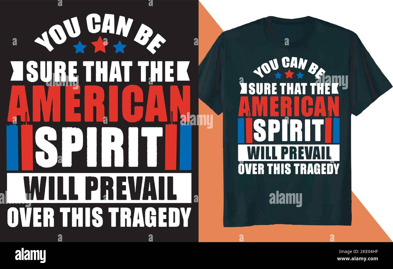The icon with the text "American spirit will prevail" and the t-shirt ...