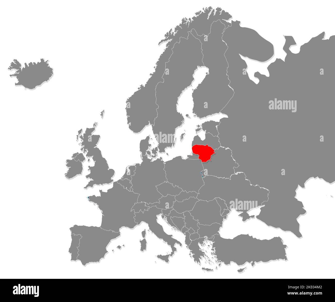 Lithuania political map administrative hi-res stock photography and ...