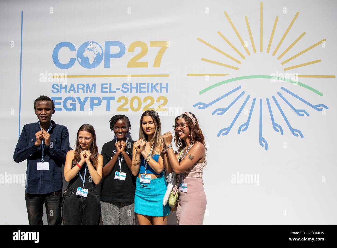 Sharm El Sheikh, Egypt. 09th Nov, 2022. (L-R) Climate activists from ...
