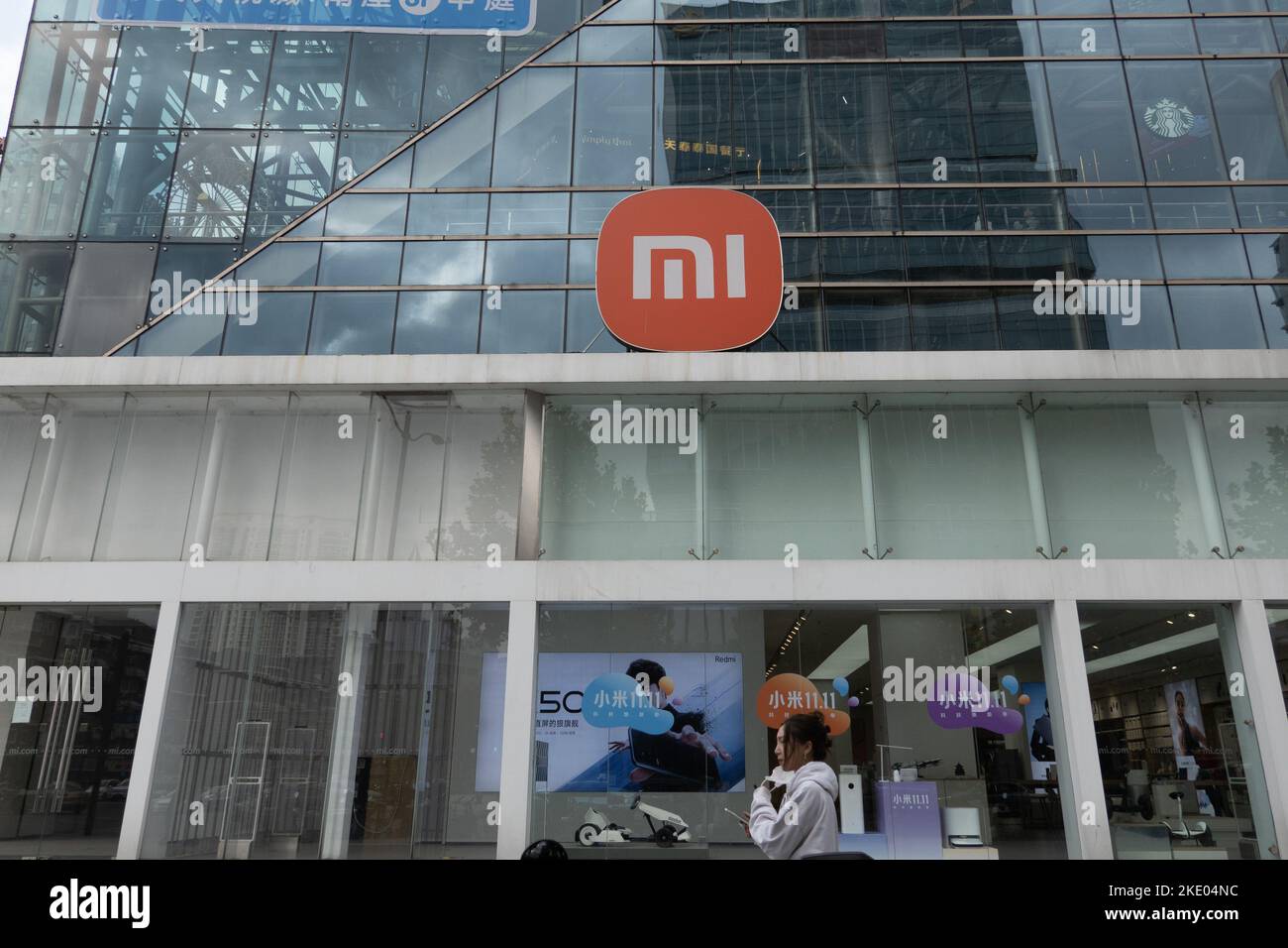 SHANGHAI, CHINA - NOVEMBER 9, 2022 - A view of Xiaomi's flagship store in Shanghai, China, Nov 9 ...