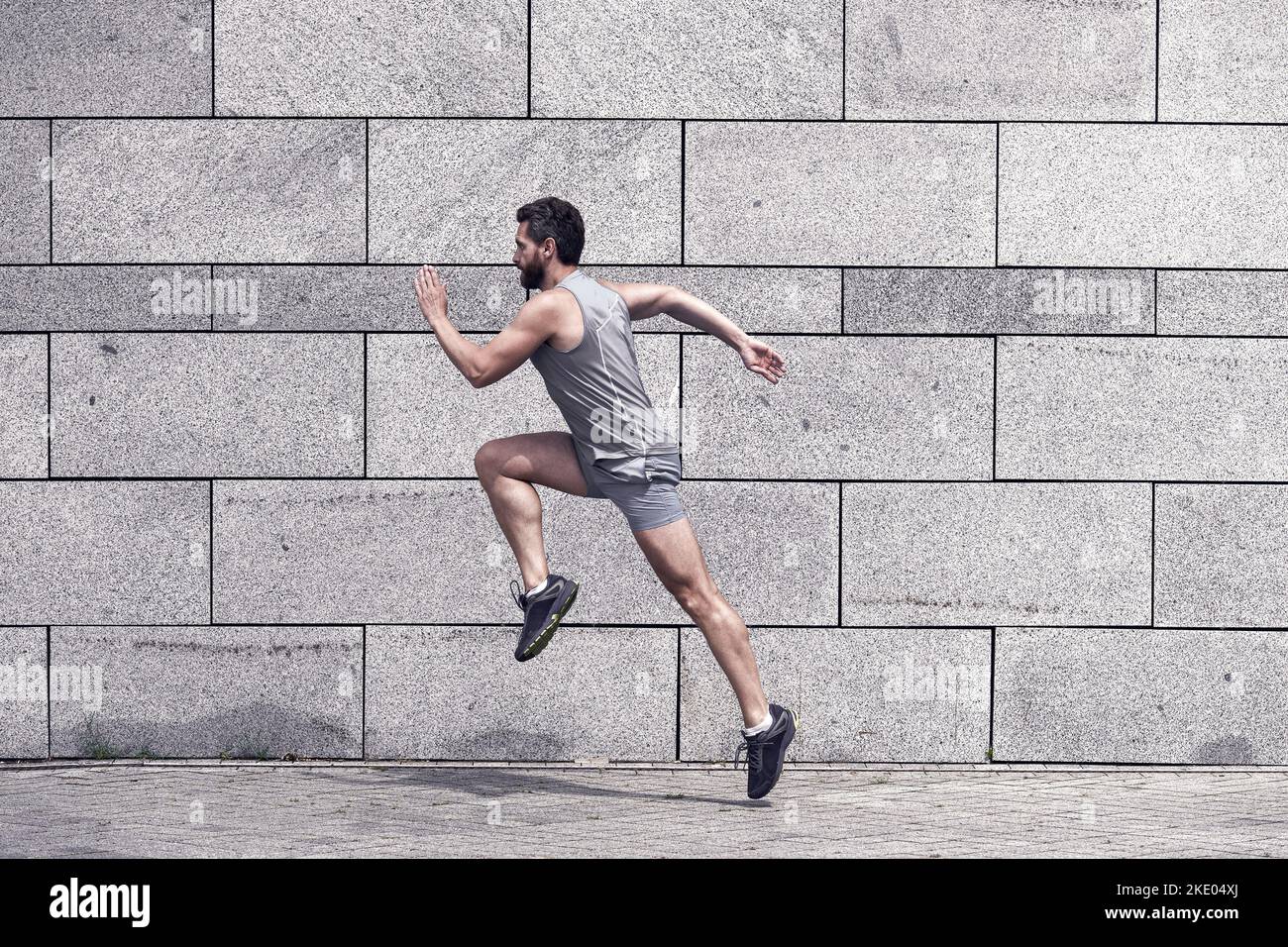 male runner. man running to success. sport success. Striving for ...