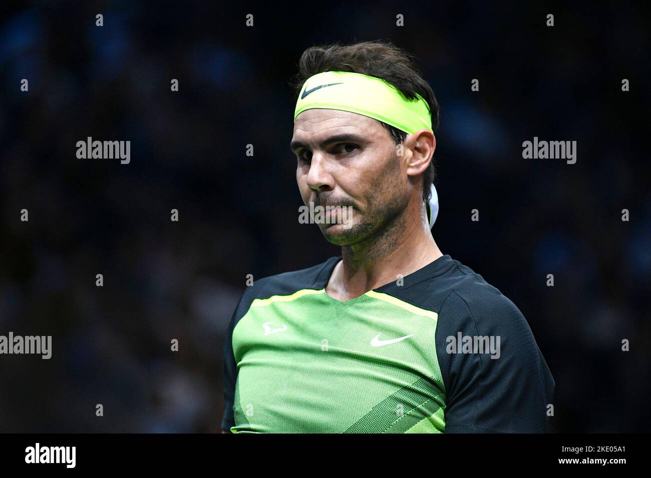 Rafael "Rafa" Nadal of Spain during the Rolex Paris Masters, ATP Masters 1000 tennis tournament ...