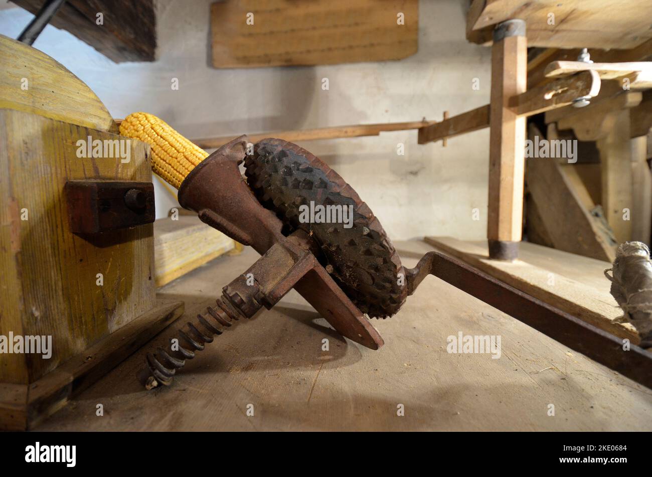 Austria, device for shredding corn on the cob for processing in the ...