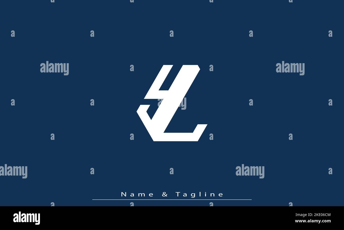 Alphabet letters Initials Monogram logo YL , LY Stock Vector Image ...