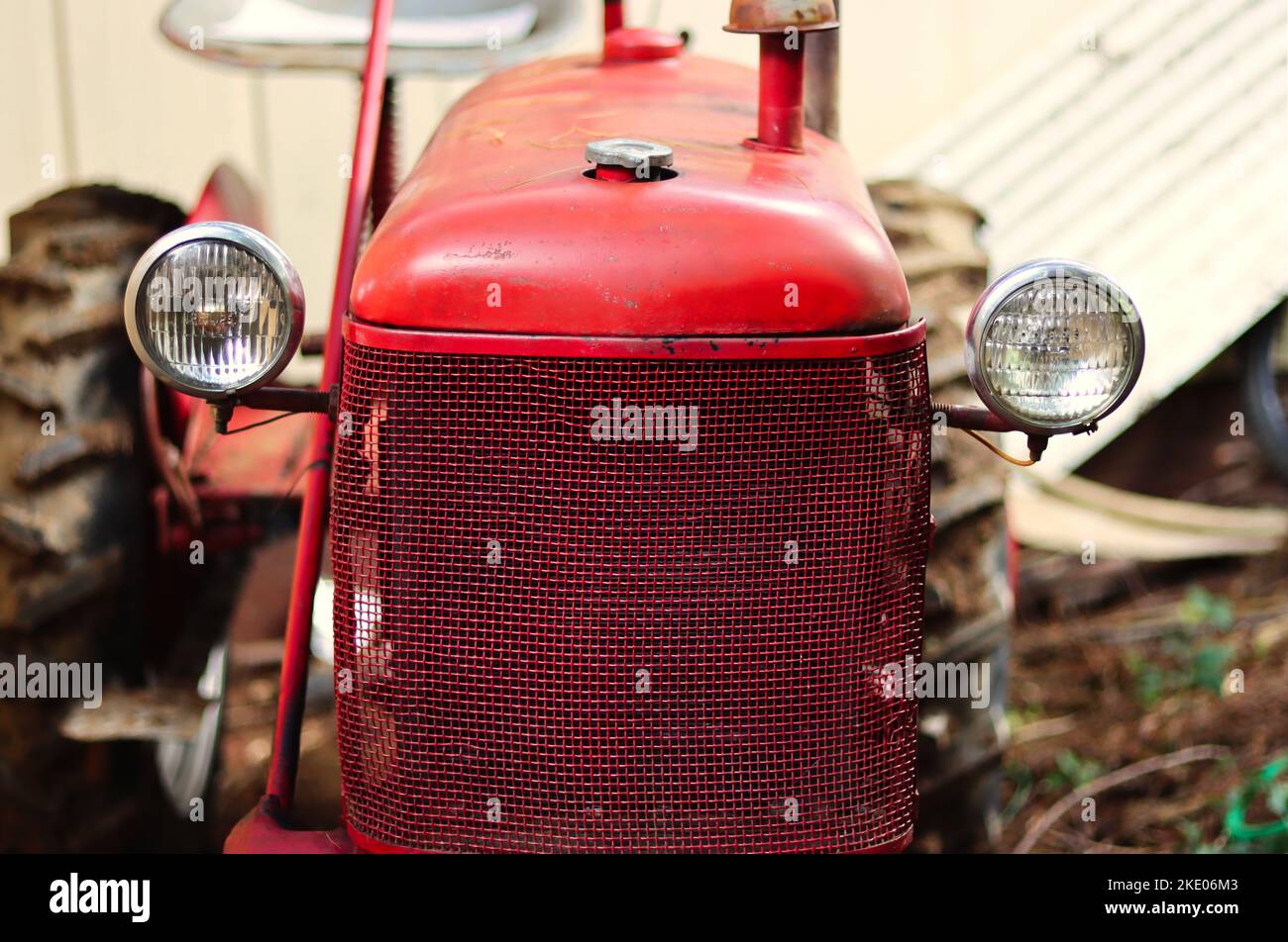Vintage tractor closeup on hi-res stock photography and images - Alamy