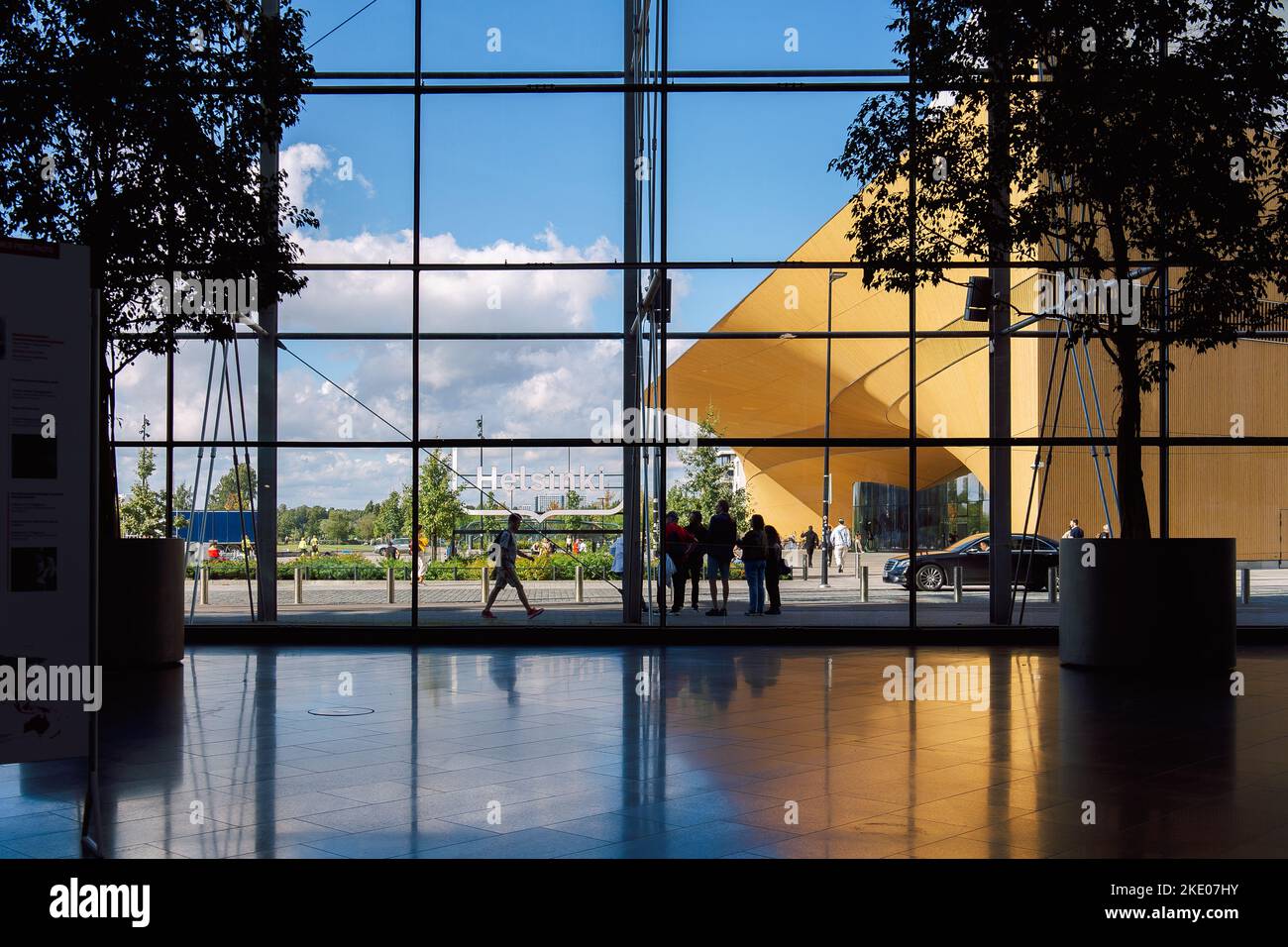 Helsinki, Finland - August 22, 2022: Sanomatalo is business office ...