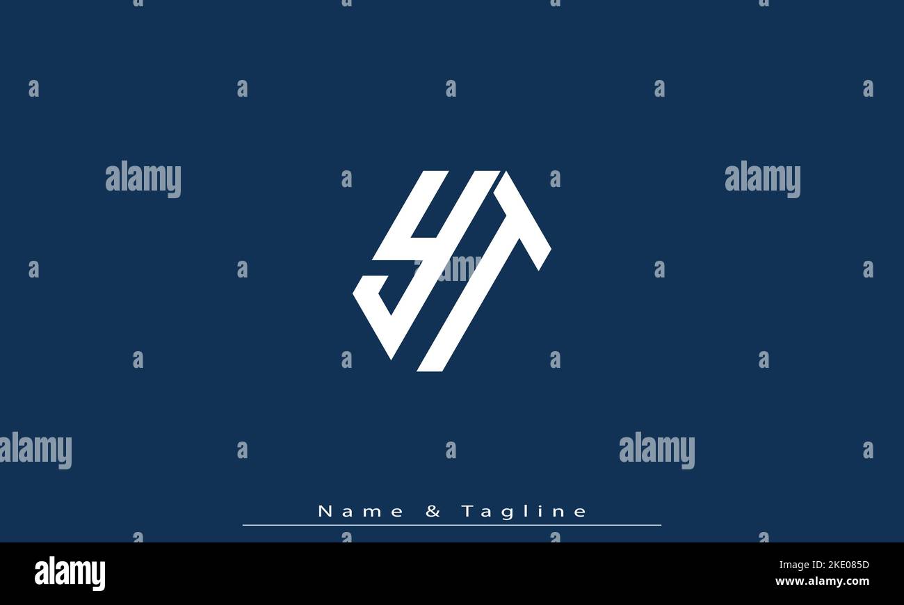 Alphabet letters Initials Monogram logo YT , TY Stock Vector Image ...