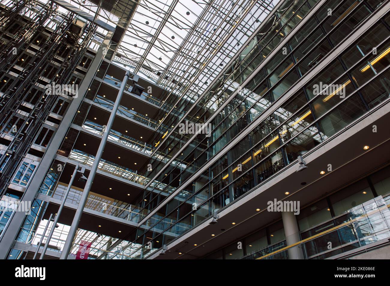 Helsinki, Finland - August 22, 2022: Sanomatalo is business office ...