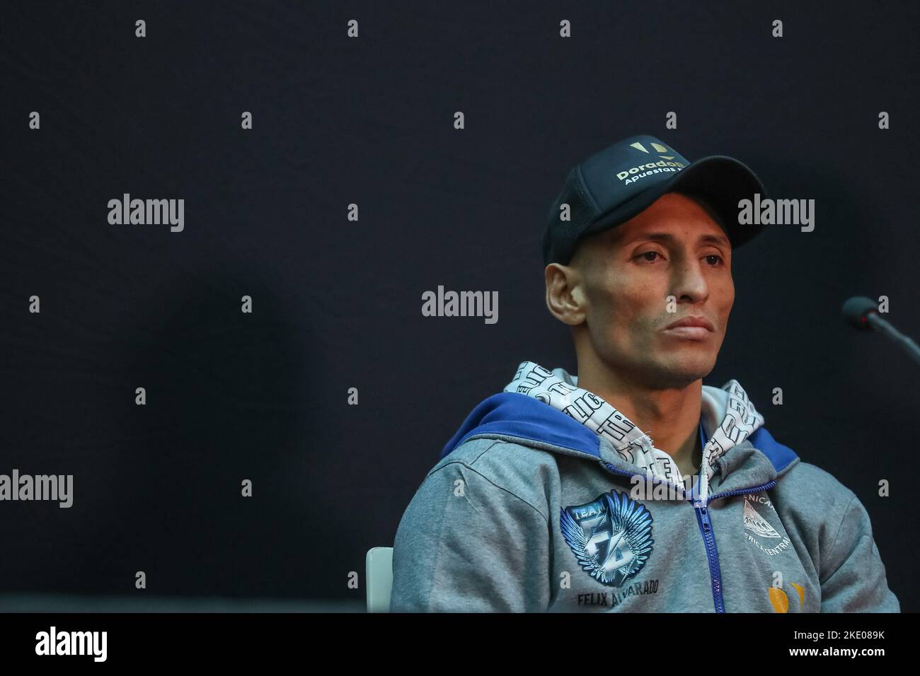 Felix Alvarado during the Sunny Edwards v Felix Alvarado press ...