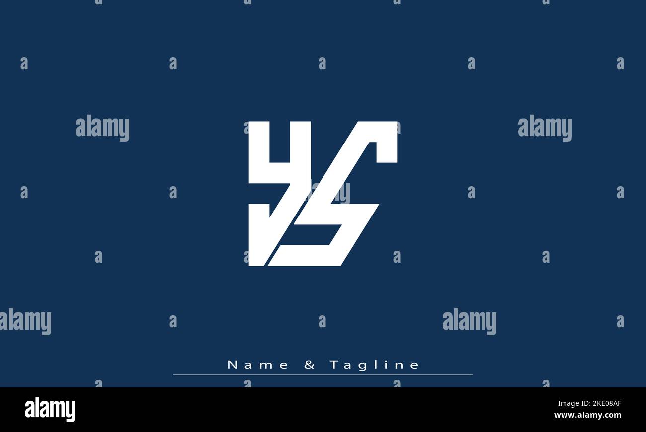 Alphabet letters Initials Monogram logo YS , SY Stock Vector Image ...