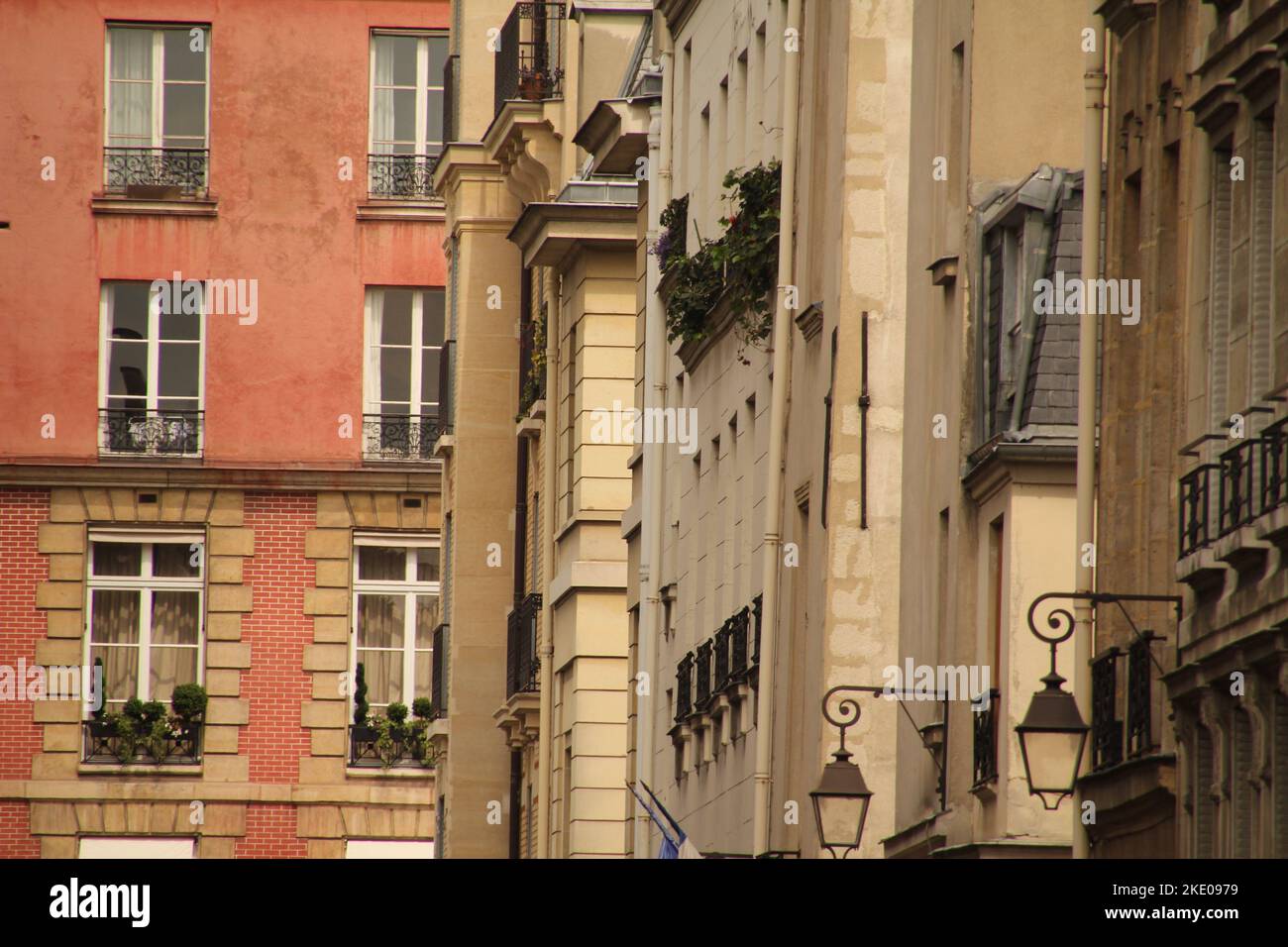 The facades of city buildings, Paris, France Stock Photo - Alamy