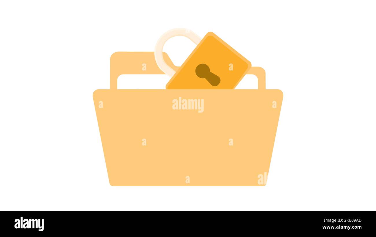 A folder with concept of internet security and protection of data and ...