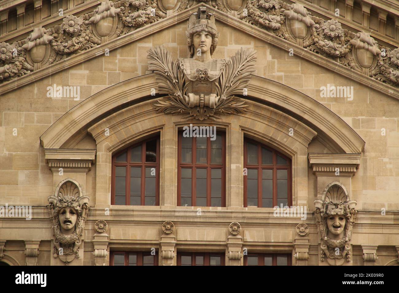 The ornamented facade of the Grand Opera building, Paris, France Stock ...
