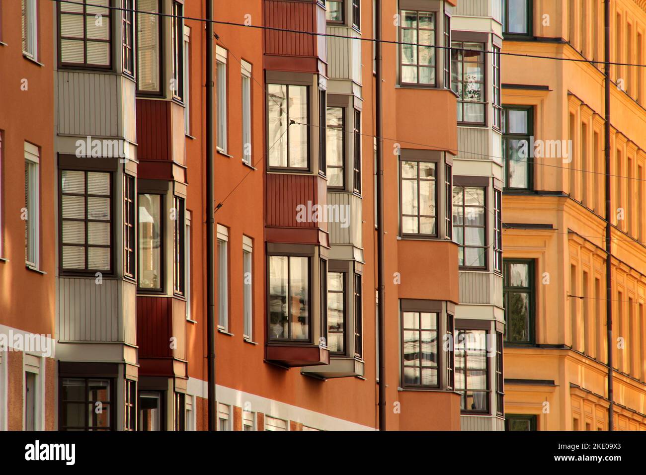 The beautiful exterior of the old buildings in Stockholm Stock Photo ...