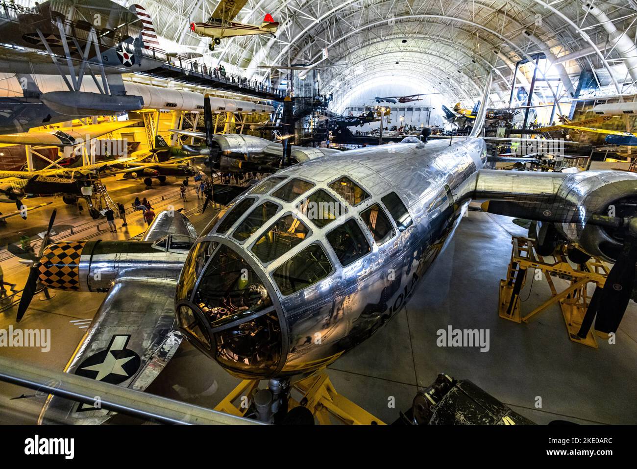 World War Ii B 29 Bomber Enola Gay On Display At The Udvar Hazy Center Smithsonian Air And Space