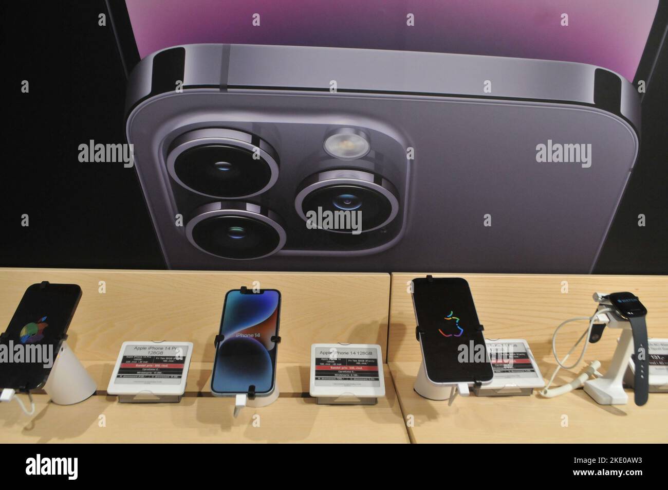 Copenhagen/Denmark/09 November 2022/ All iphone ro models in store for ...