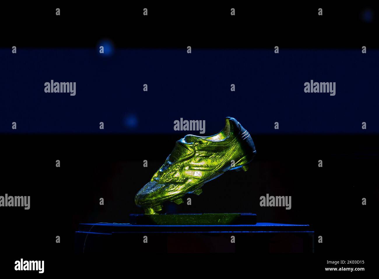 Barcelona, Spain. 09th Nov, 2022. Golden Shoe trophy during the award ...