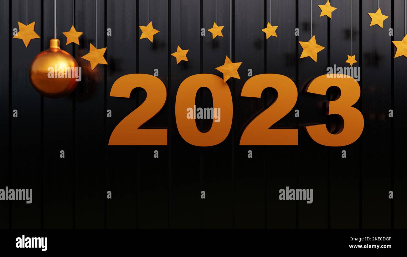 3d render 2023 new year background for celebration, happy new year eve ...
