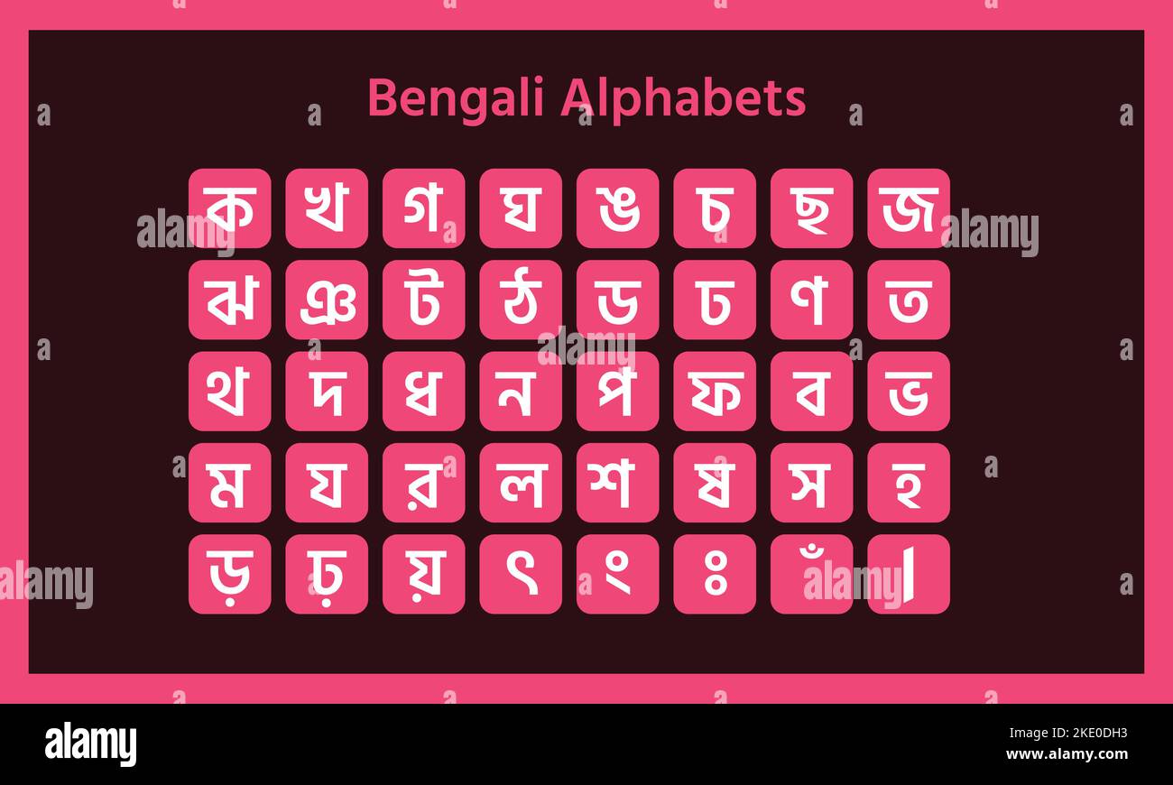 Bengali alphabet hi-res stock photography and images - Alamy